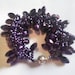 Elegant Dark Purple Bracelet - Festive Purple Teardrop Bracelet ...