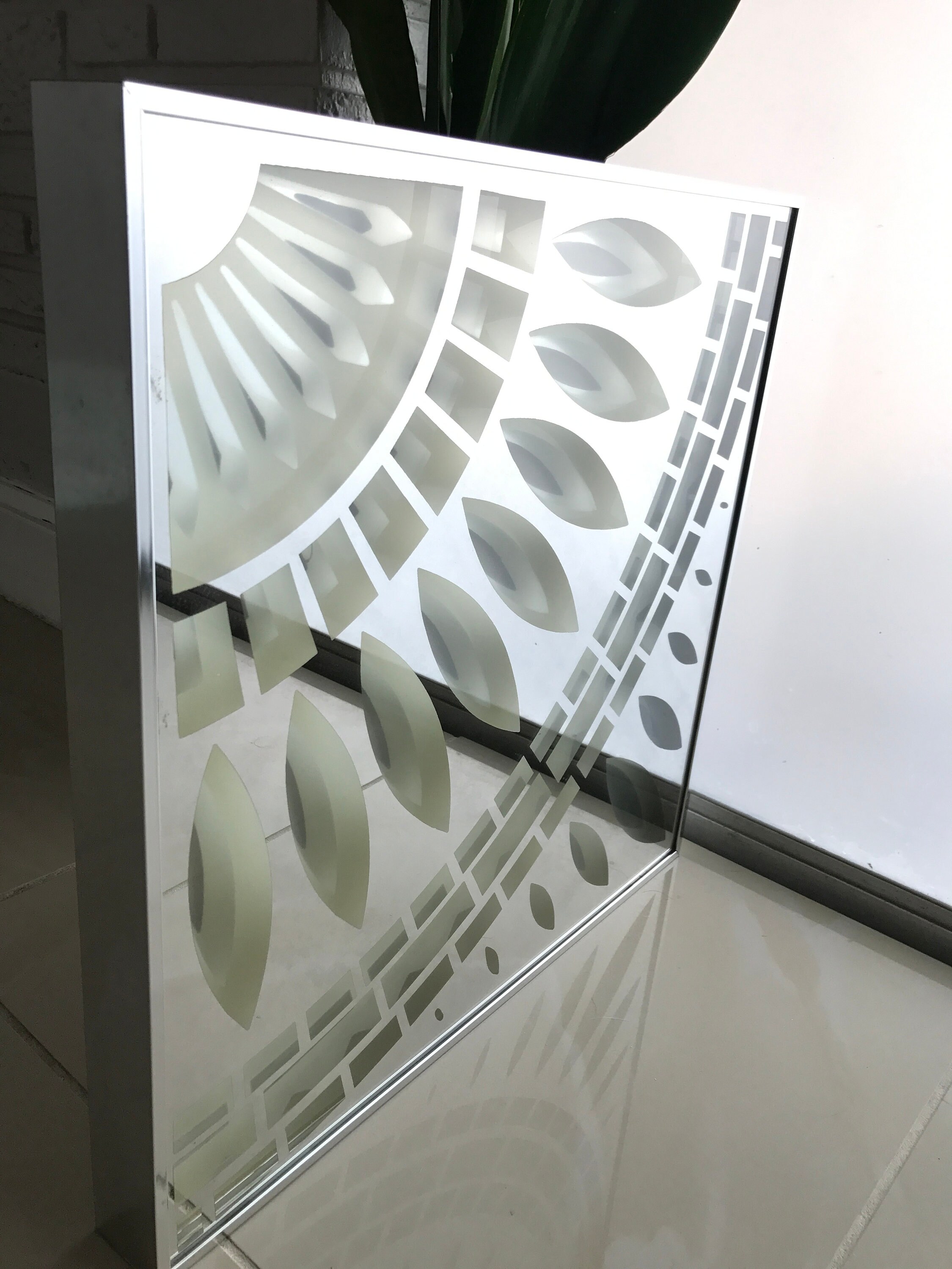 Greg Copeland Chrome & Glass Wall Mirror - Etsy