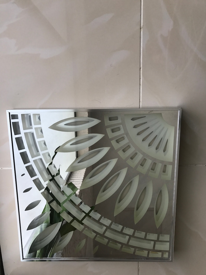 Greg Copeland Chrome & Glass Wall Mirror - Etsy