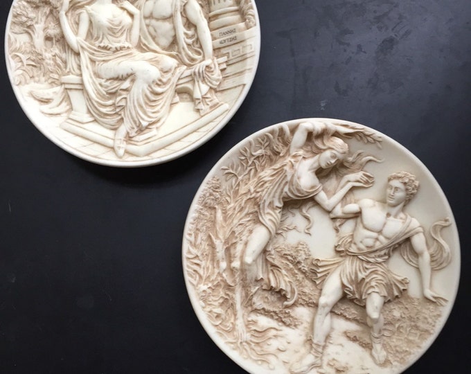 Vintage Greek Aphrodite and Adonis Plates - Etsy
