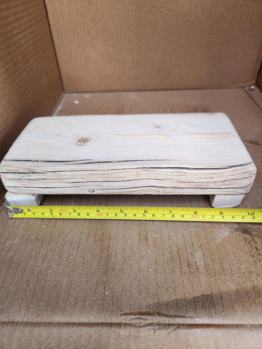 Rustic Wood Riser | Farmhouse Wood Riser | Wood Pedestal | Plant Stand ...