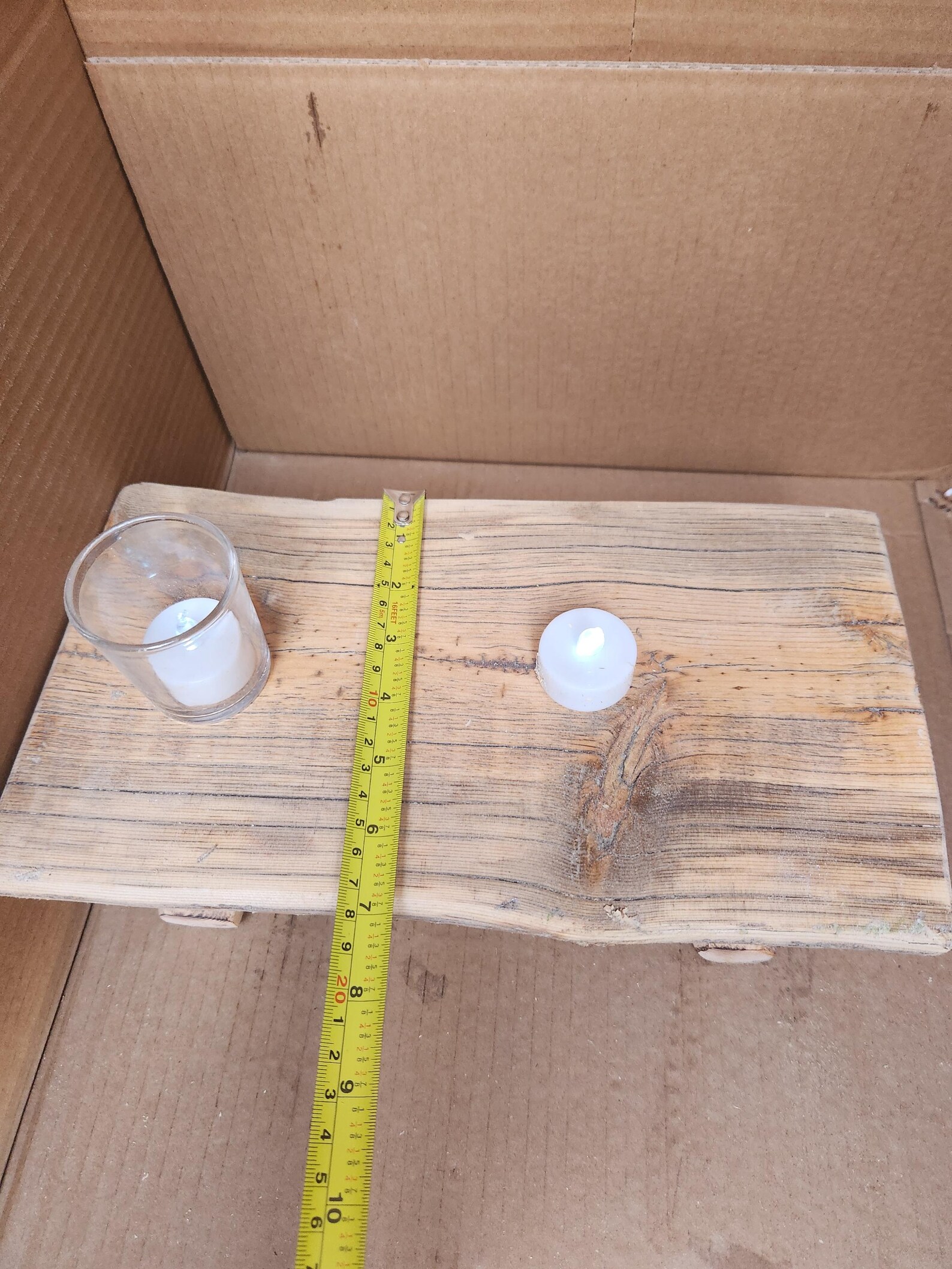 Wood Table Riser / Pedestal, Rustic Party Tray Elevator, Farmhouse ...