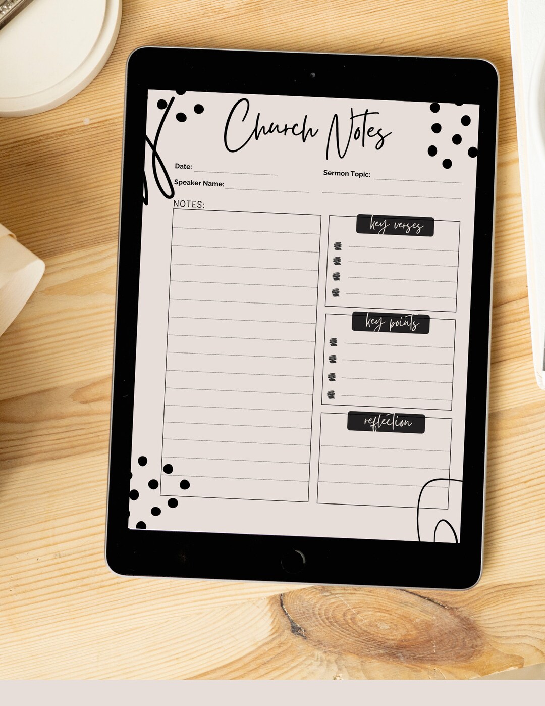 Church Notes Printable Sheet - Etsy