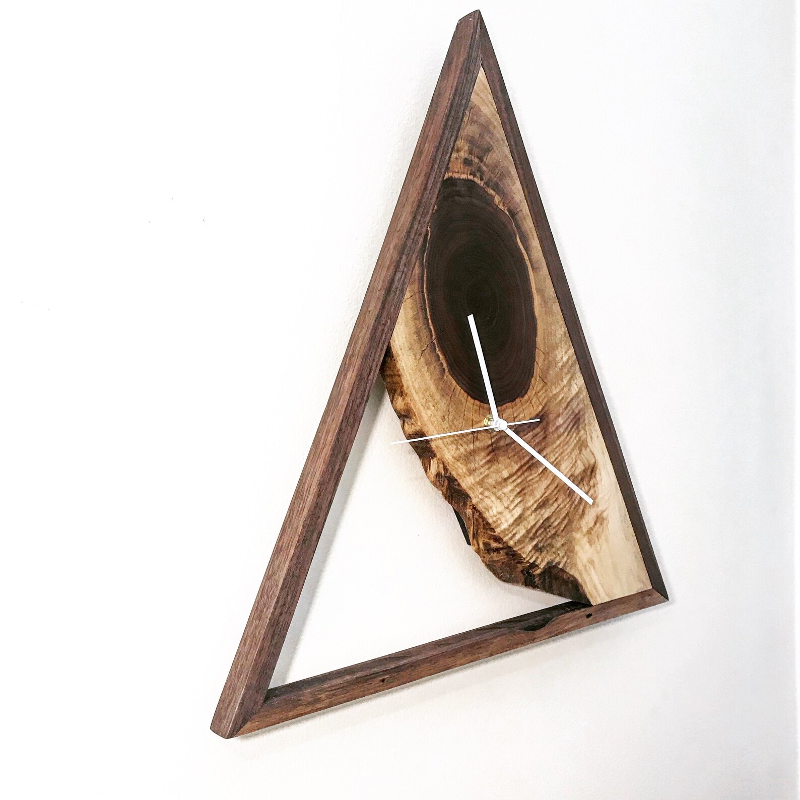 Custom - Live Edge Black Walnut Wall Clock - Etsy