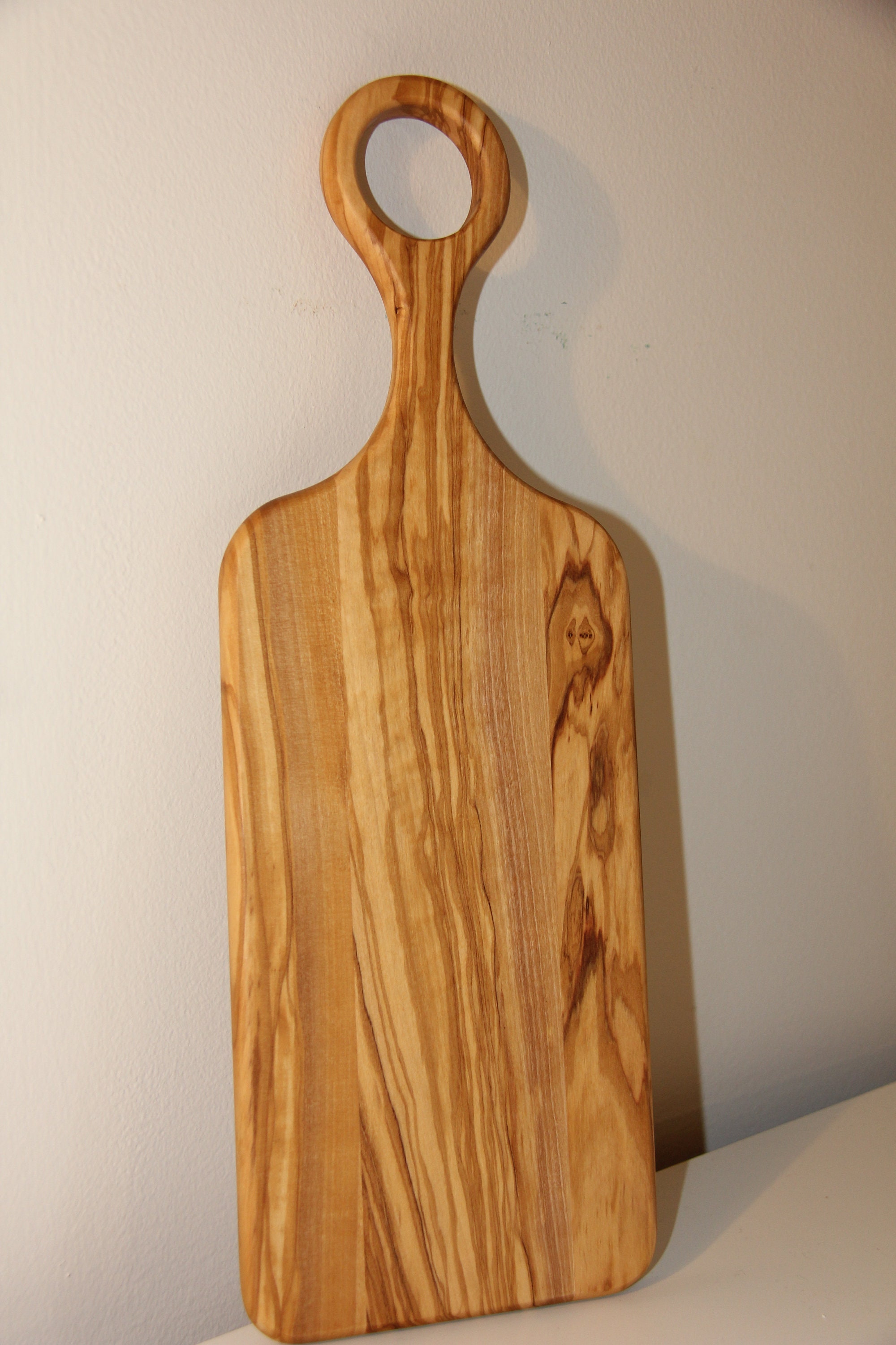 Available - Olive Wood Serving Board, French Breadboard, Cheese Board ...