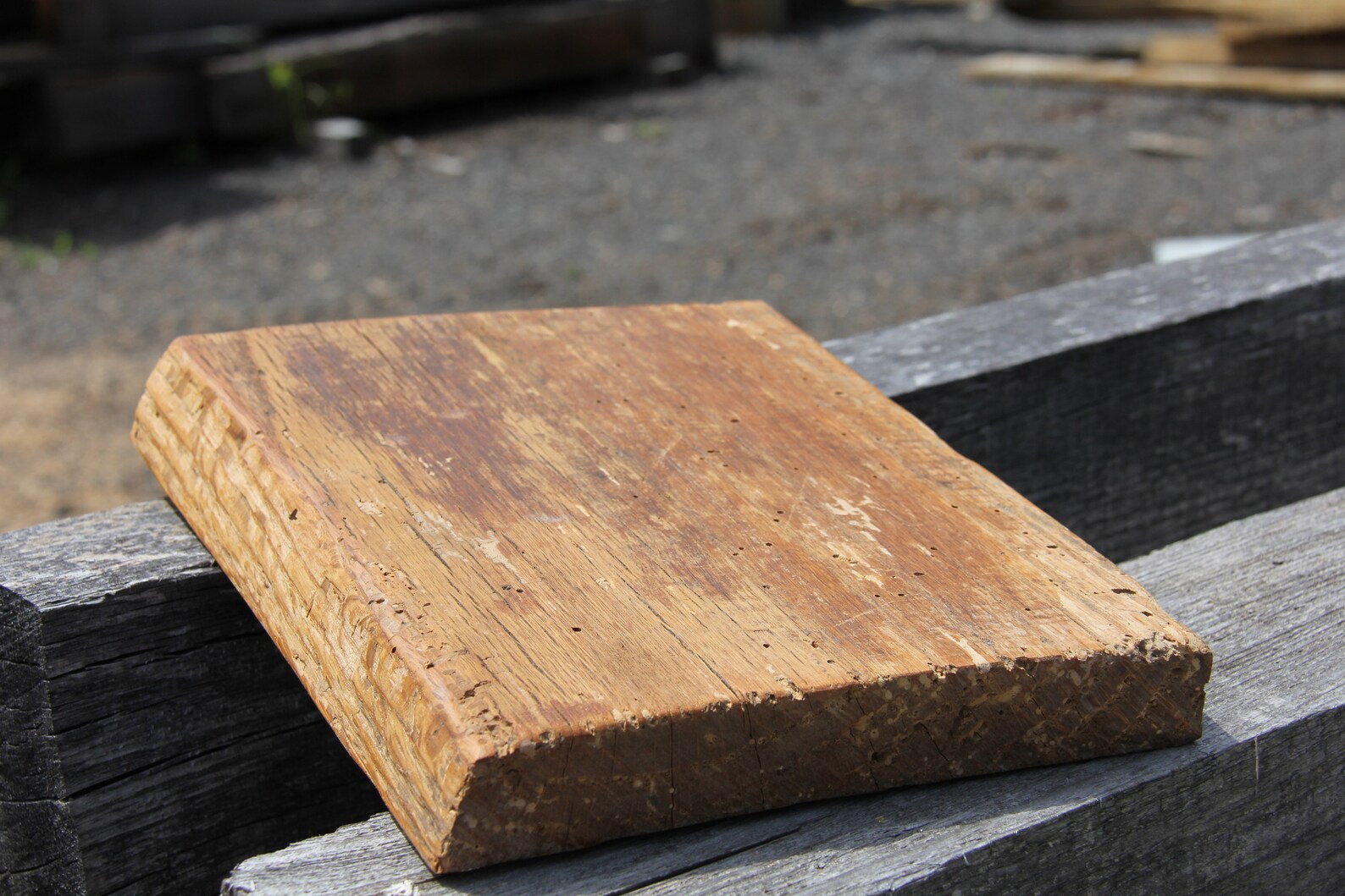 Rustic Barn Wood Art Base Block 10" X 8" Barn Wood Beam Shelf Reclaimed ...