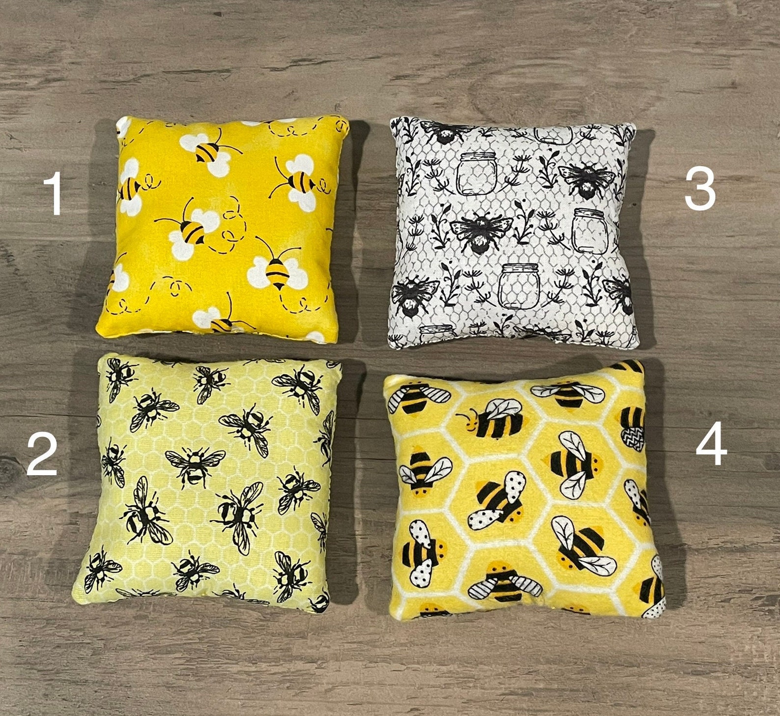 Bee Tiered Tray Pillows Mini Bee Decor Pillows Bee Bowl - Etsy