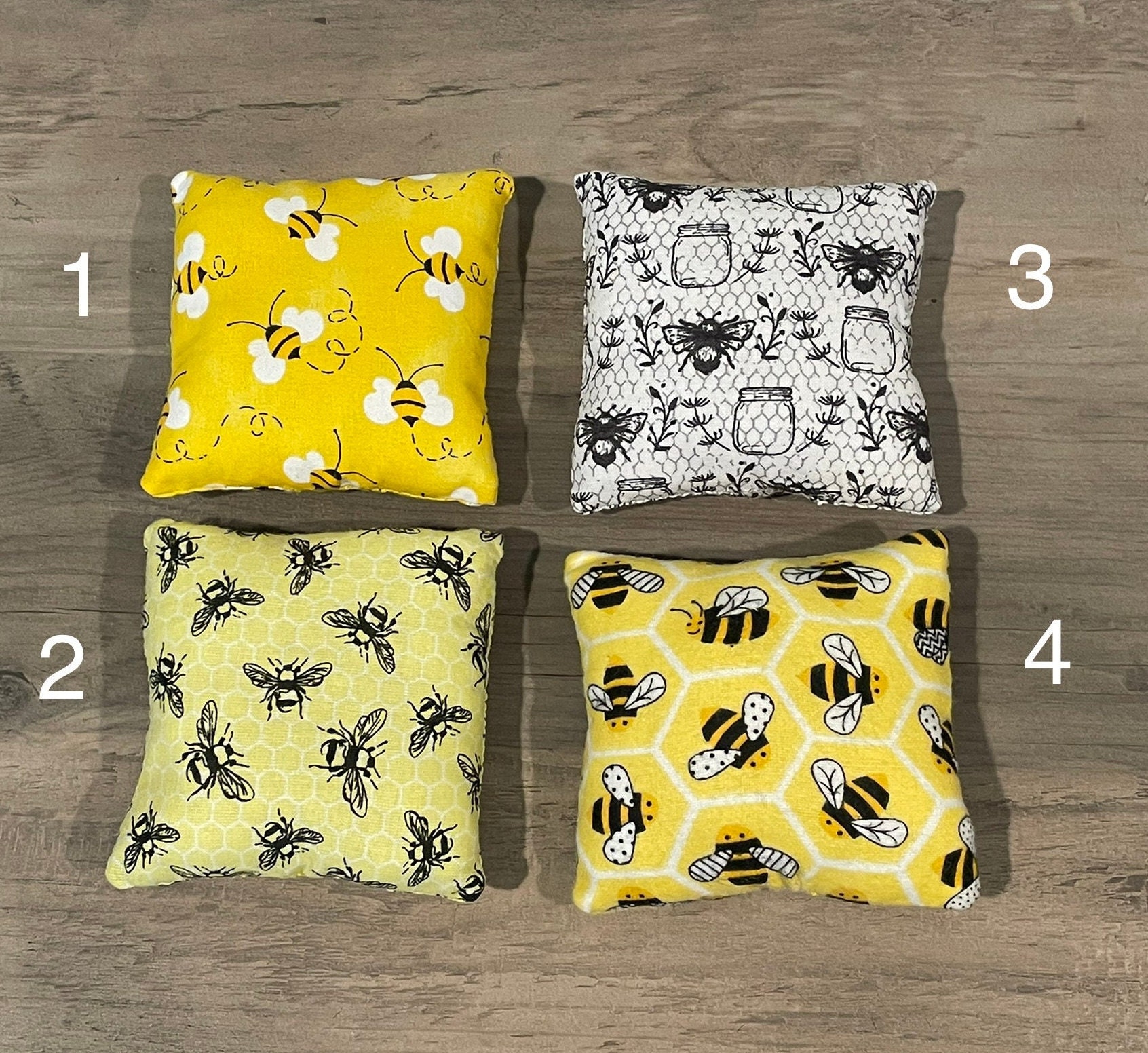 Bee Tiered Tray Pillows Mini Bee Decor Pillows Bee Bowl - Etsy