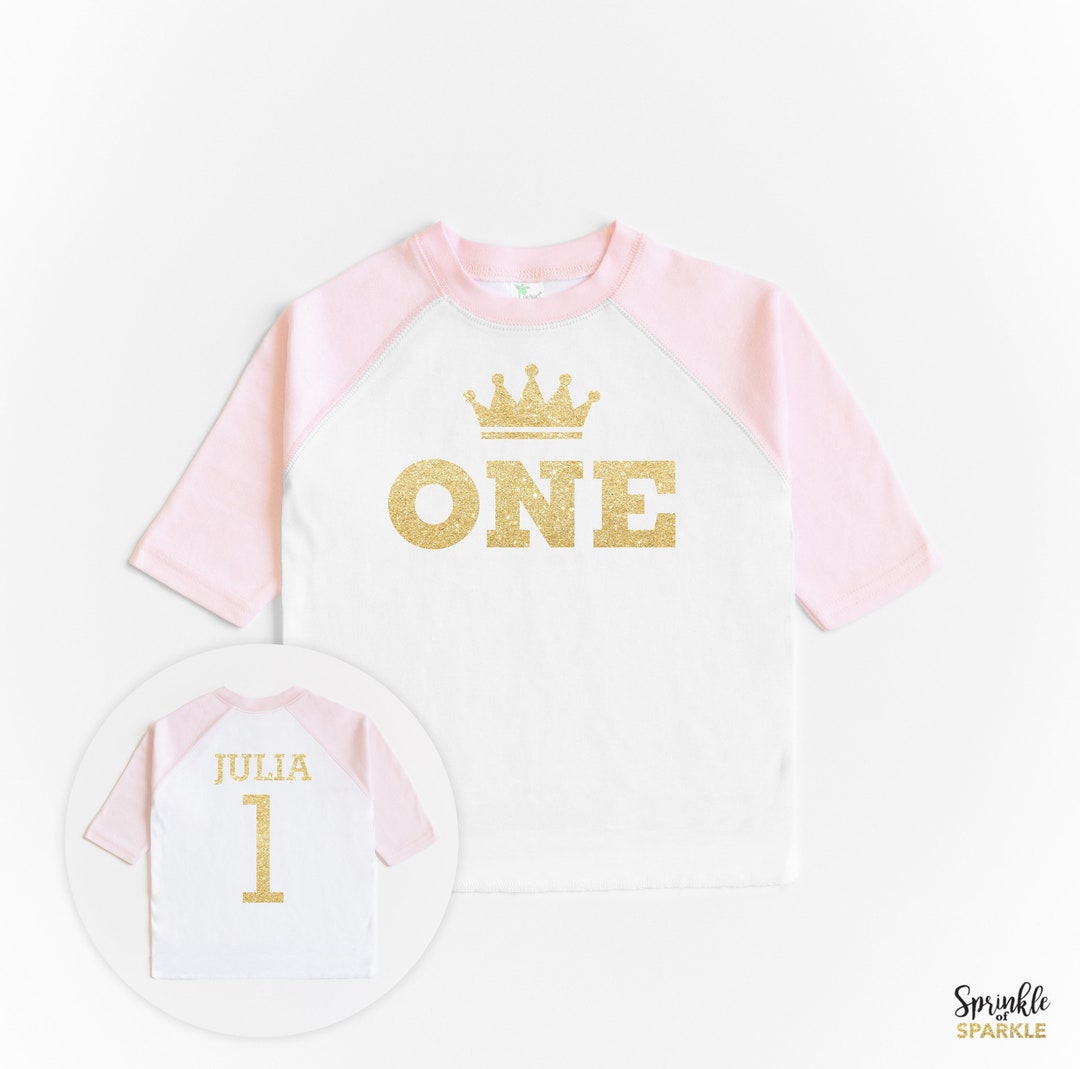 First Birthday Crown Shirt - One Crown Birthday Shirt - Queen Theme ...