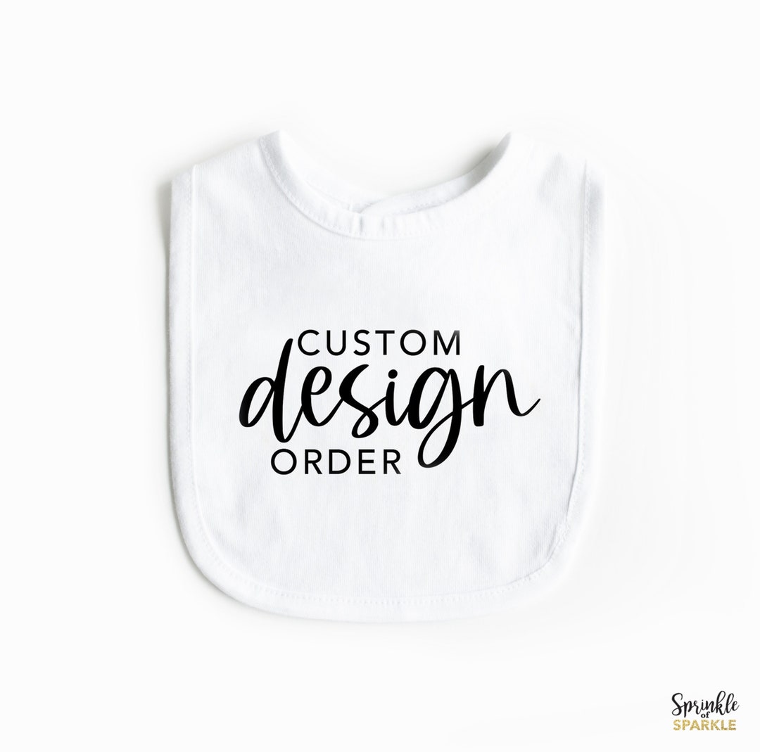 Custom Baby Bib - Custom Birthday Bib - Personalized Baptism Bib ...