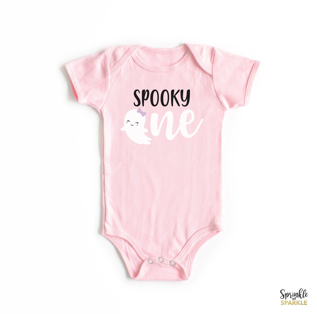 Spooky One Halloween Birthday ONESIES® - Pink Spooky First Birthday ...