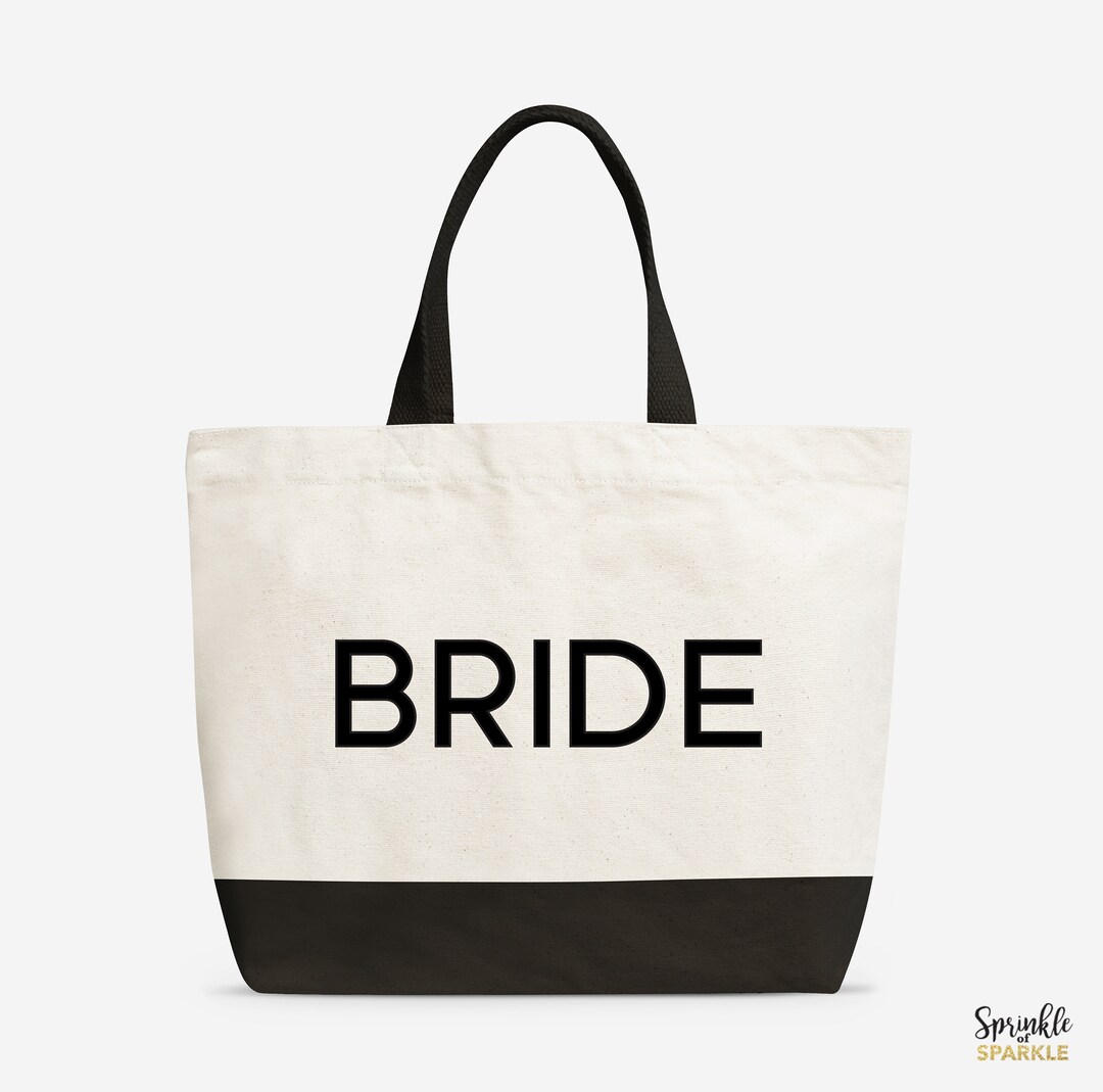 Bride Canvas Tote Bags, Bride Beach Bag, Gift for Bride, Bridal Gift ...