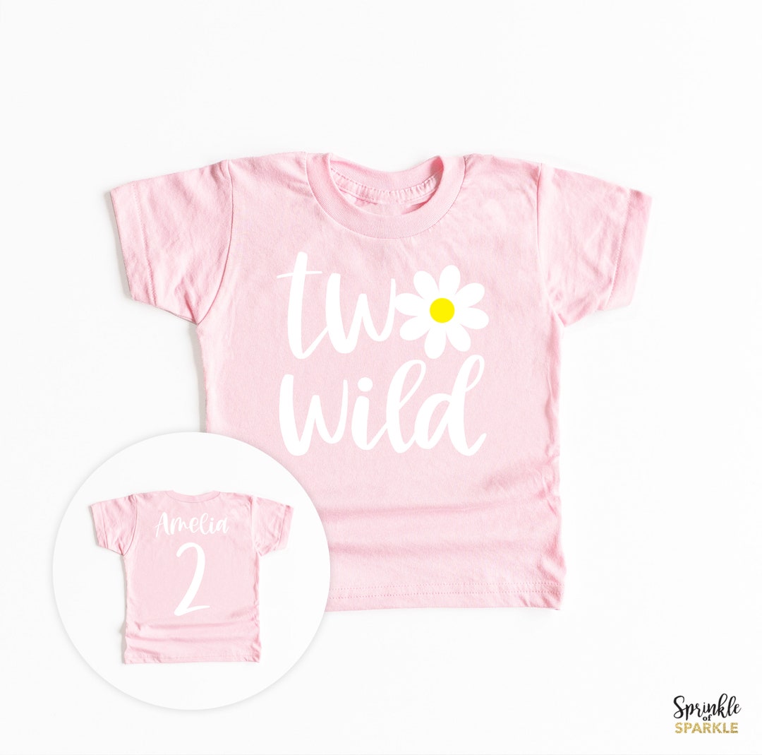 Daisy Two Wild Second Birthday Shirt - Second Retro Birthday Shirt ...
