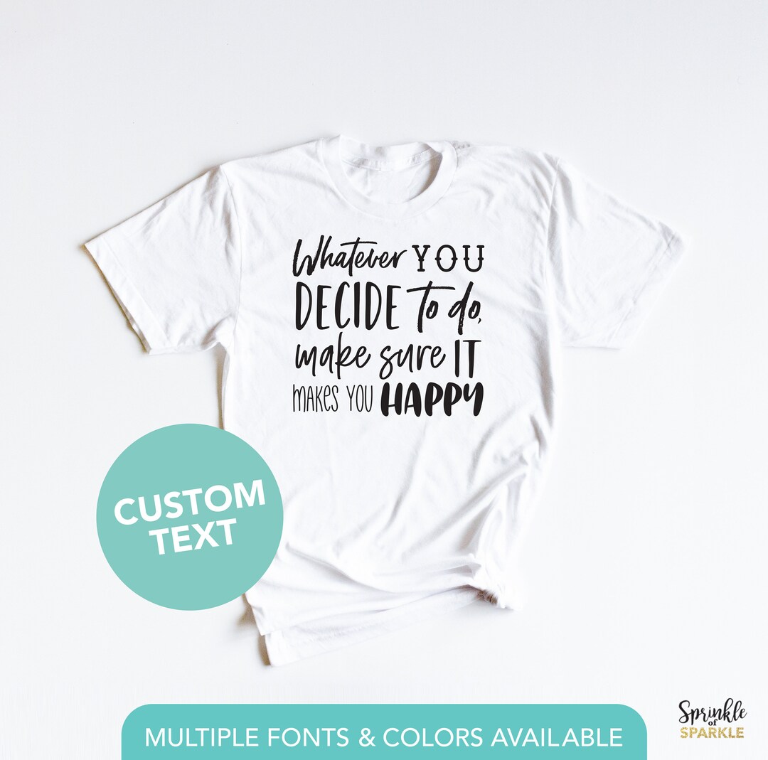 Adult Custom Design You Own Word T-shirt Tee Stylish Graphic Tee ...