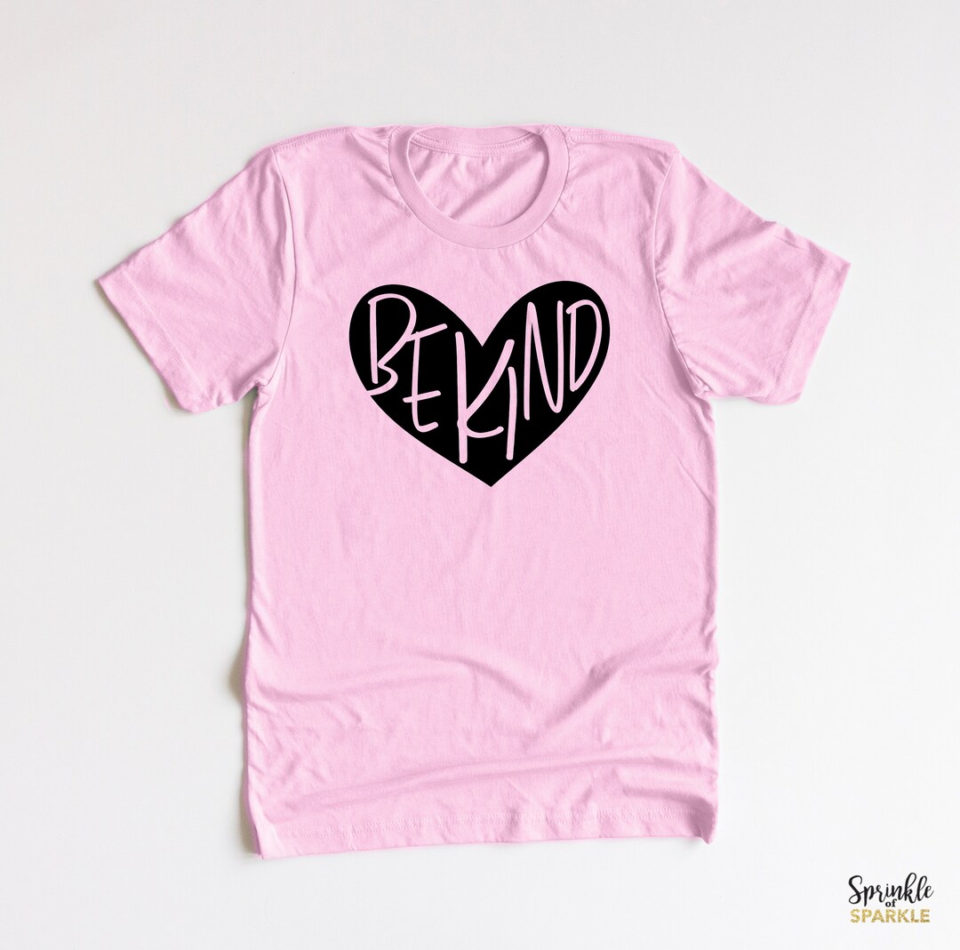 Pink Shirt Day Anti Bullying - Be Kind Heart - Adult Shirt Teacher ...