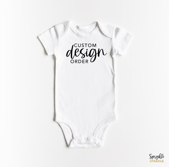 Infant/toddler ONESIES® Custom Design Your Own Words | Etsy