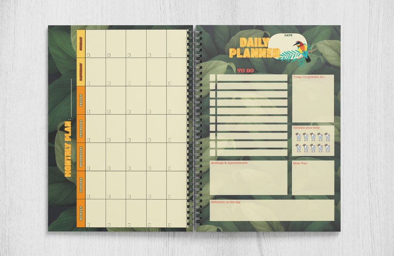 Tropical Themed Bundle Pack Daily, Weekly and Monthly - Etsy