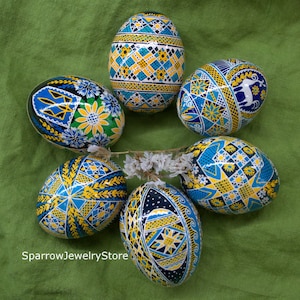 Traditional Ukrainian Pysanka Real Ukraine Souvenir Easter Eggs Hand ...