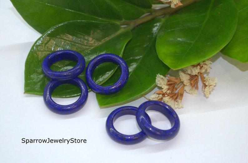 Natural Lapis Lazuli Ring Handmade Carved Stone Ring Band - Etsy