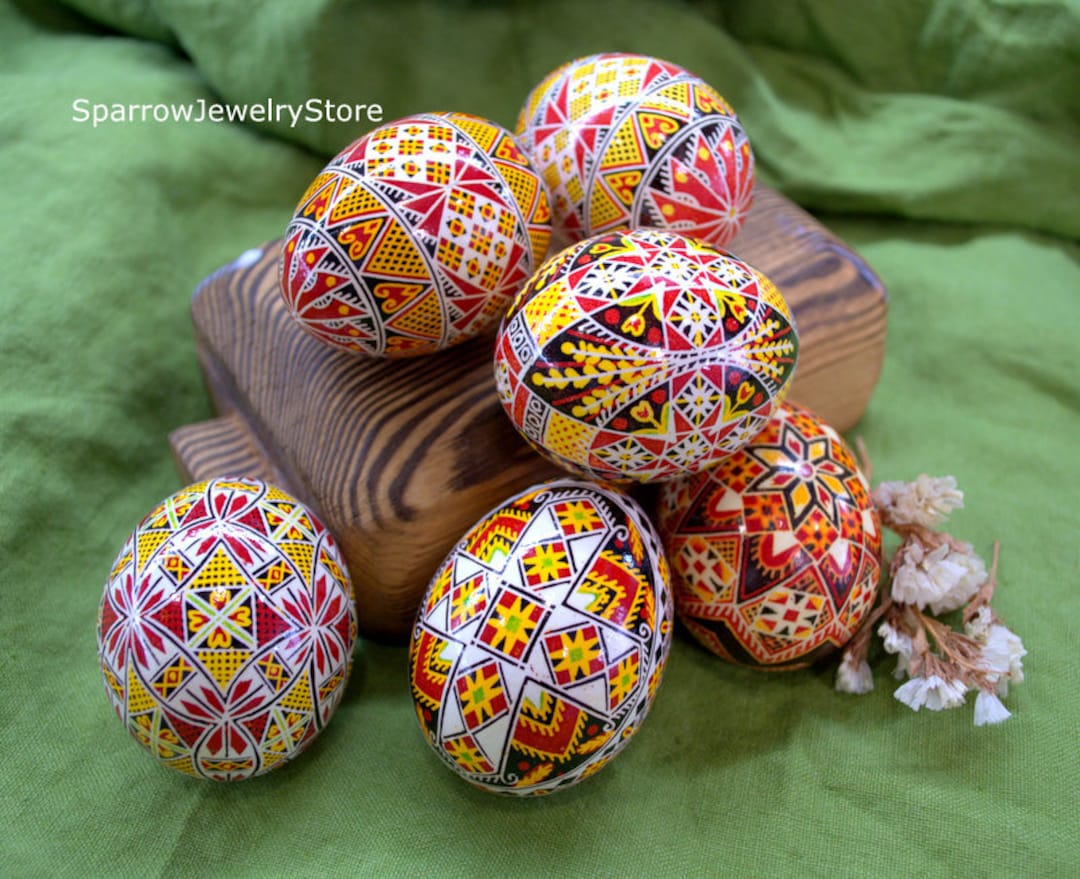 Traditional Ukrainian Pysanka Chicken High Quality Easter Egg Real ...