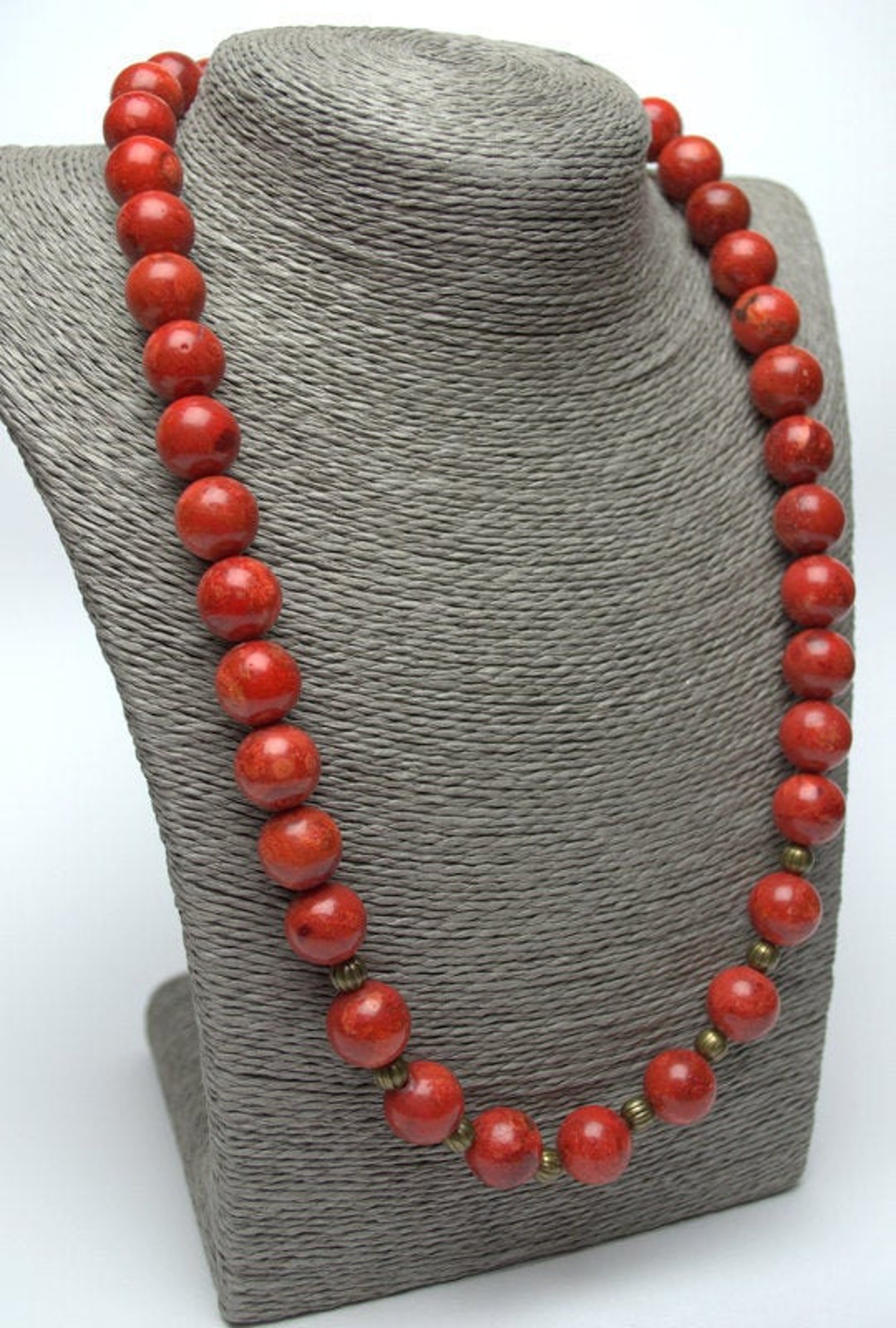 Natural Red Coral Necklace Real Coral Jewelry Ukrainian Corals - Etsy