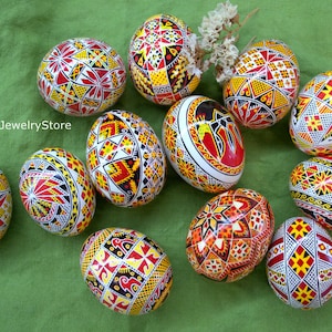 Traditional Ukrainian Pysanka Chicken High Quality Easter Egg Real ...