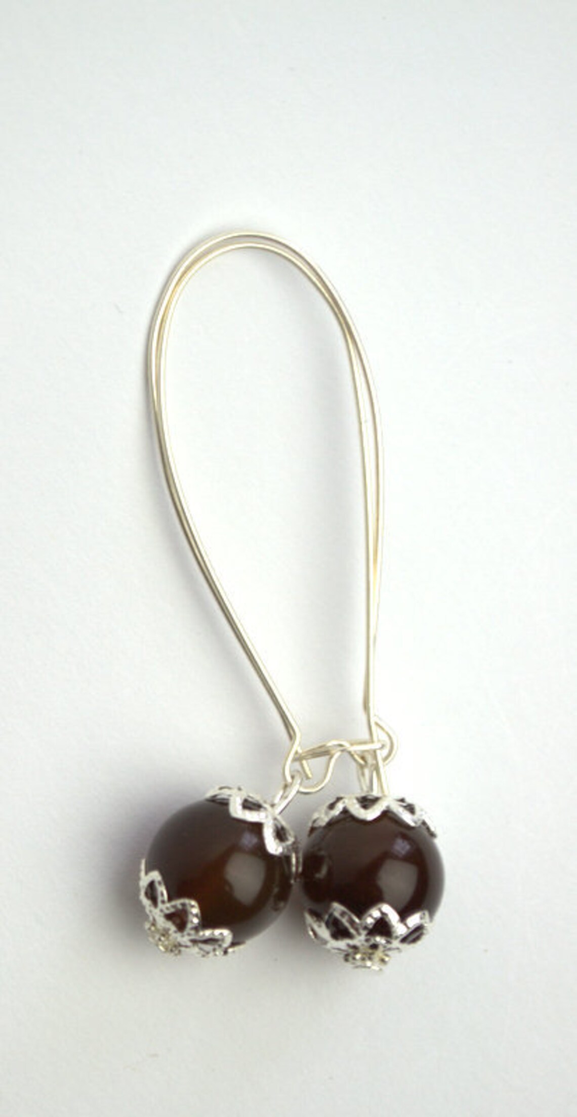 Genuine Tiger Eye Earrings Natural Brown Stone Jewelry - Etsy