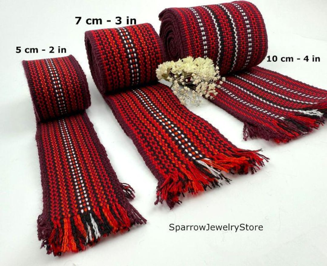 Woven Sash Belt - Ukrainian Hutsul Krajka, Ethnic Folk Costume - Etsy