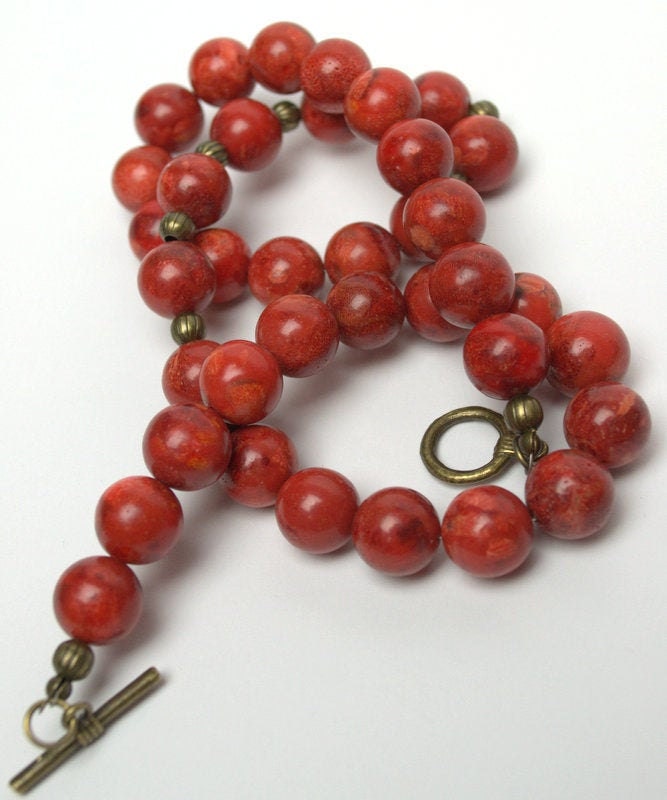 Natural Red Coral Necklace Real Coral Jewelry Ukrainian Corals for ...