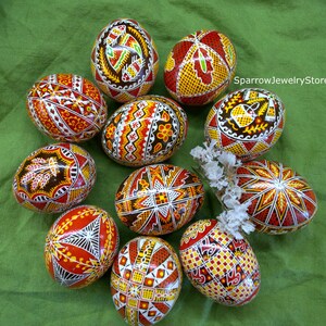 Real Easter Eggs Pysanky Ukrainian Hand Made Easter Eggs Traditional ...