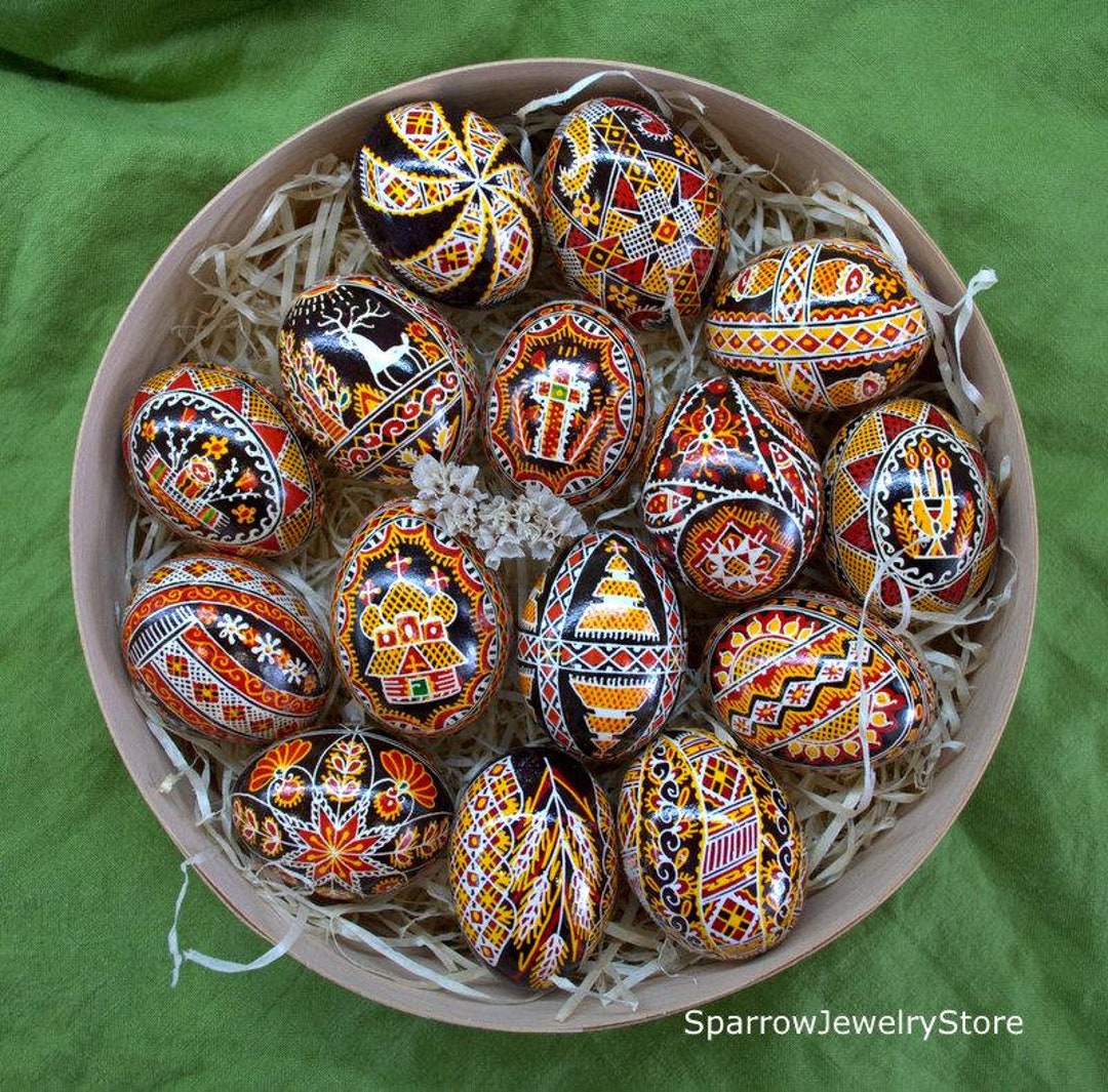Ukrainian Souvenir Pysanky Traditional Ukrainian Easter Eggs Pysanka ...