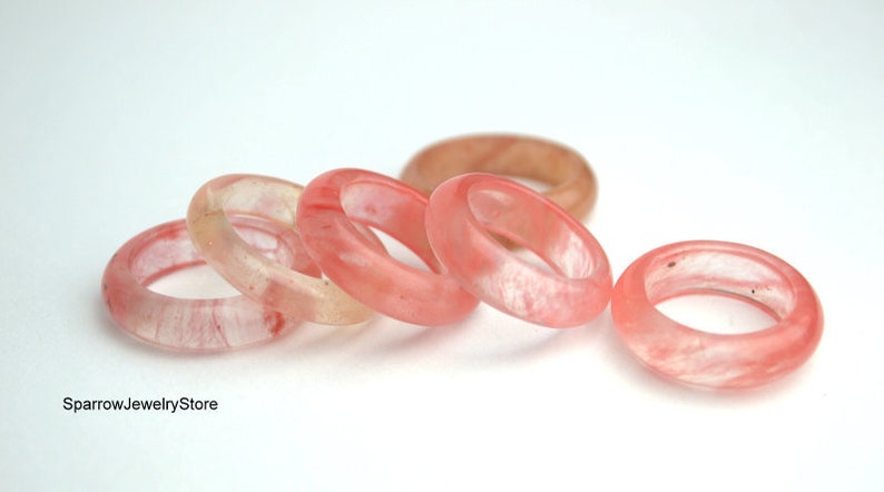 Genuine Pink Tourmaline Ring Band Natural Tourmaline Jewelry - Etsy
