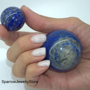 Genuine Lapis Lazuli Crystal Sphere Ball Polished Lapis Gemstone Sphere ...