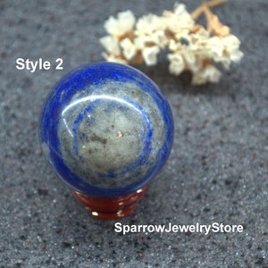 Genuine Lapis Lazuli Crystal Sphere Ball Polished Lapis Gemstone Sphere ...
