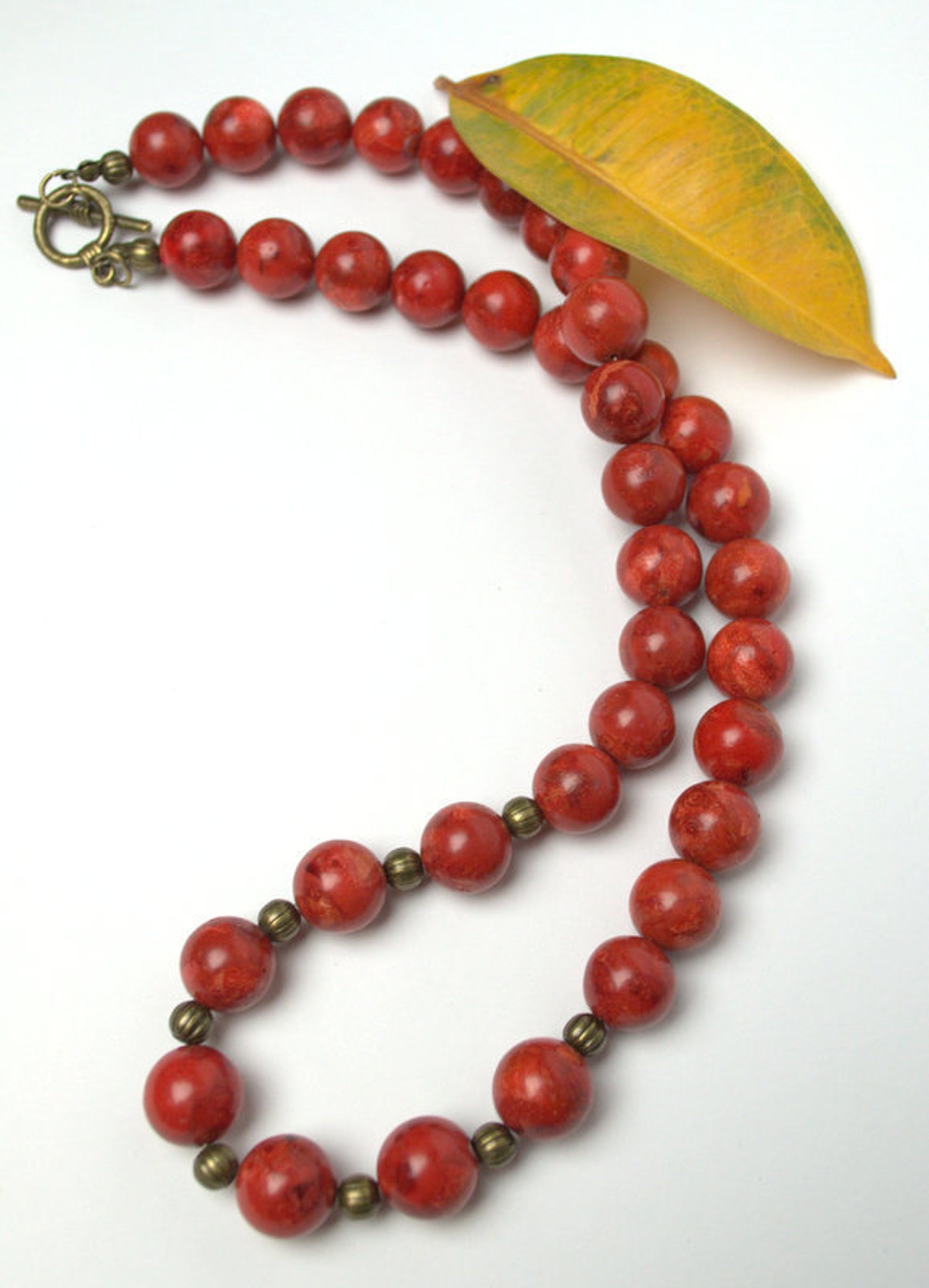 Natural Red Coral Necklace Real Coral Jewelry Ukrainian Corals - Etsy