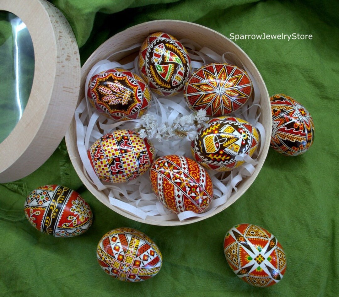 Real Easter Eggs Pysanky Ukrainian Hand Made Easter Eggs Traditional ...