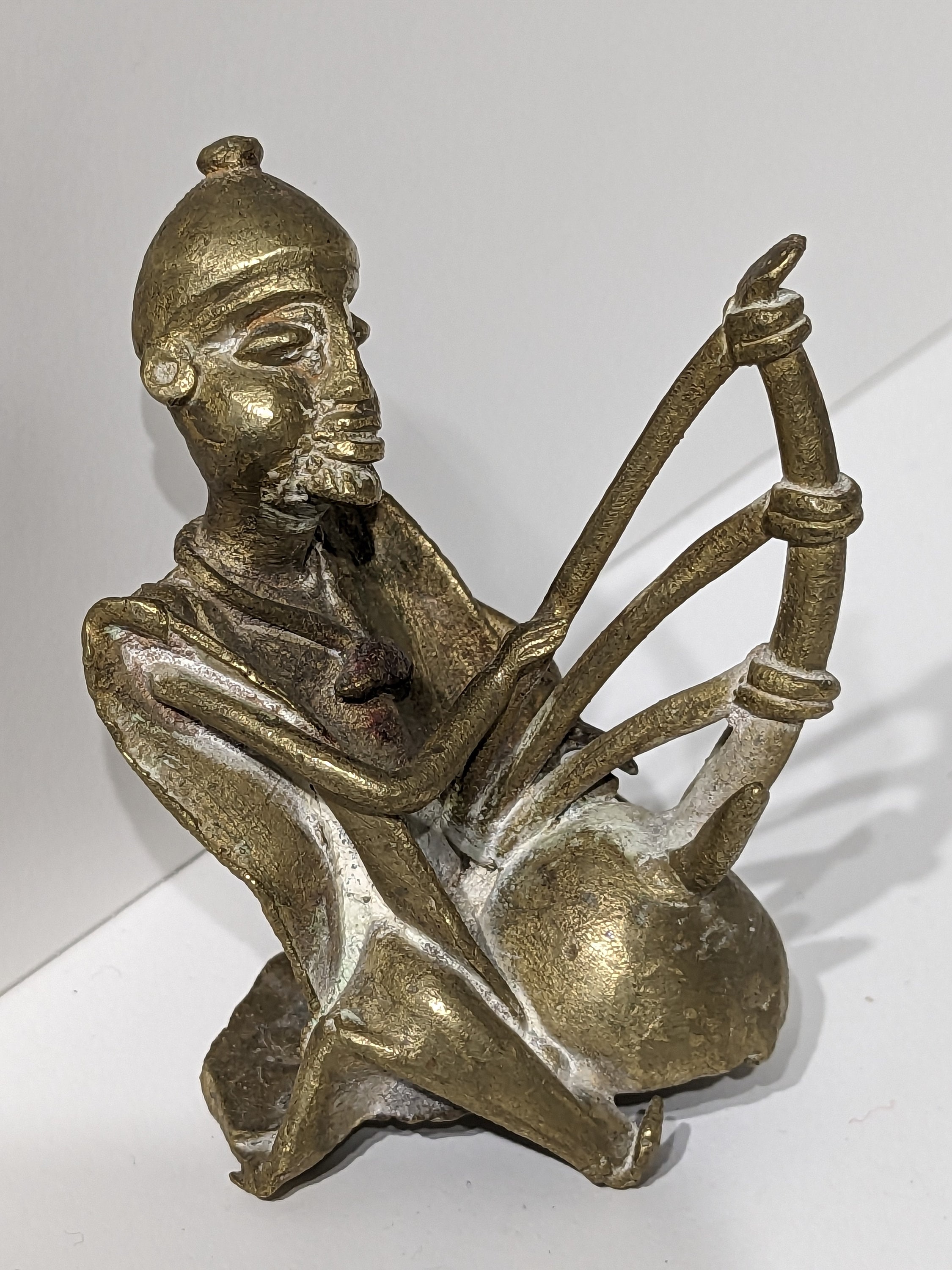 African Dogon Musician. Bronze Figure. - Etsy