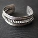 NORTH AFRICAN SILVER Bangle With Plaited Rope Design, Cuff / Bracelet ...