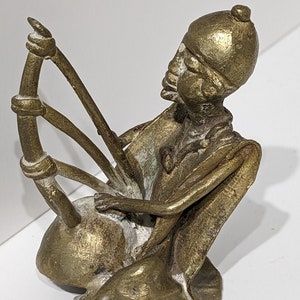 African Dogon Musician. Bronze Figure. - Etsy
