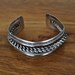 NORTH AFRICAN SILVER Bangle With Plaited Rope Design, Cuff / Bracelet ...