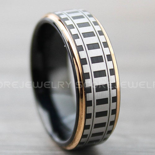 Railroad Ring Railroad Wedding Band Train Tracks Ring Train - Etsy