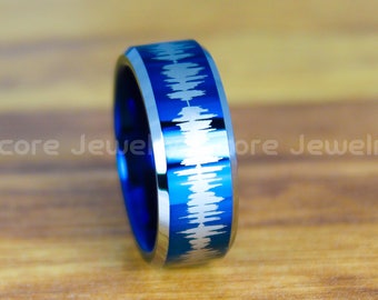 Sound wedding rings | Etsy