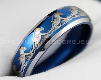 Ocean Wedding Ring - Etsy
