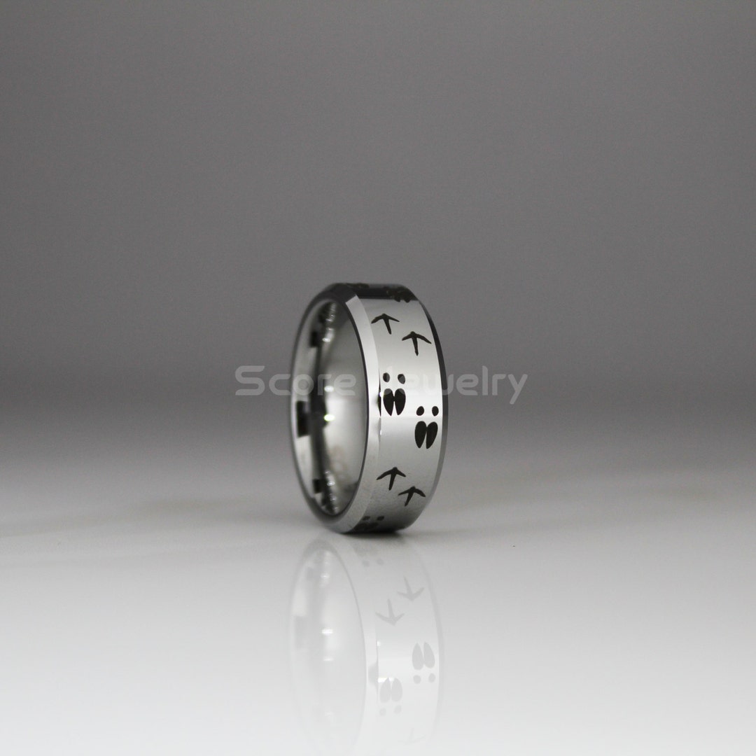 Turkey Ring Wild Turkey Ring Turkey Hunting Ring 8mm Silver - Etsy