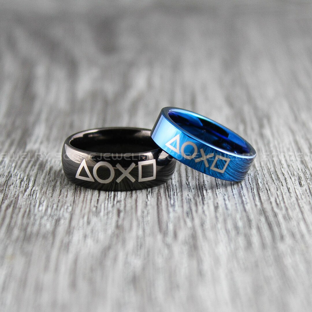 Gamer Rings Player 1 Player 2 Rings 2 Piece Couple Set - Etsy