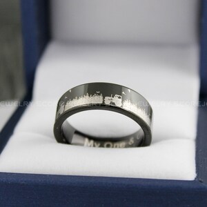 Tractor Ring, Farmer Ring, Rancher Ring 8mm Black Tungsten Band With ...
