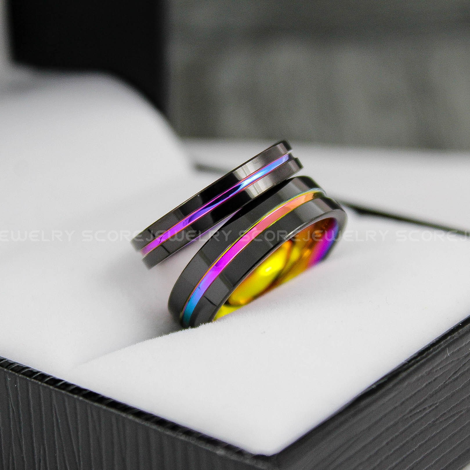 Black Rainbow Ring