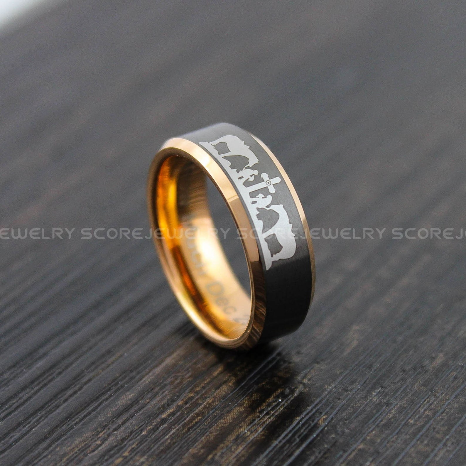 Cowboys Ring Cowboy Wedding Ring Cowboys Wedding Band - Etsy