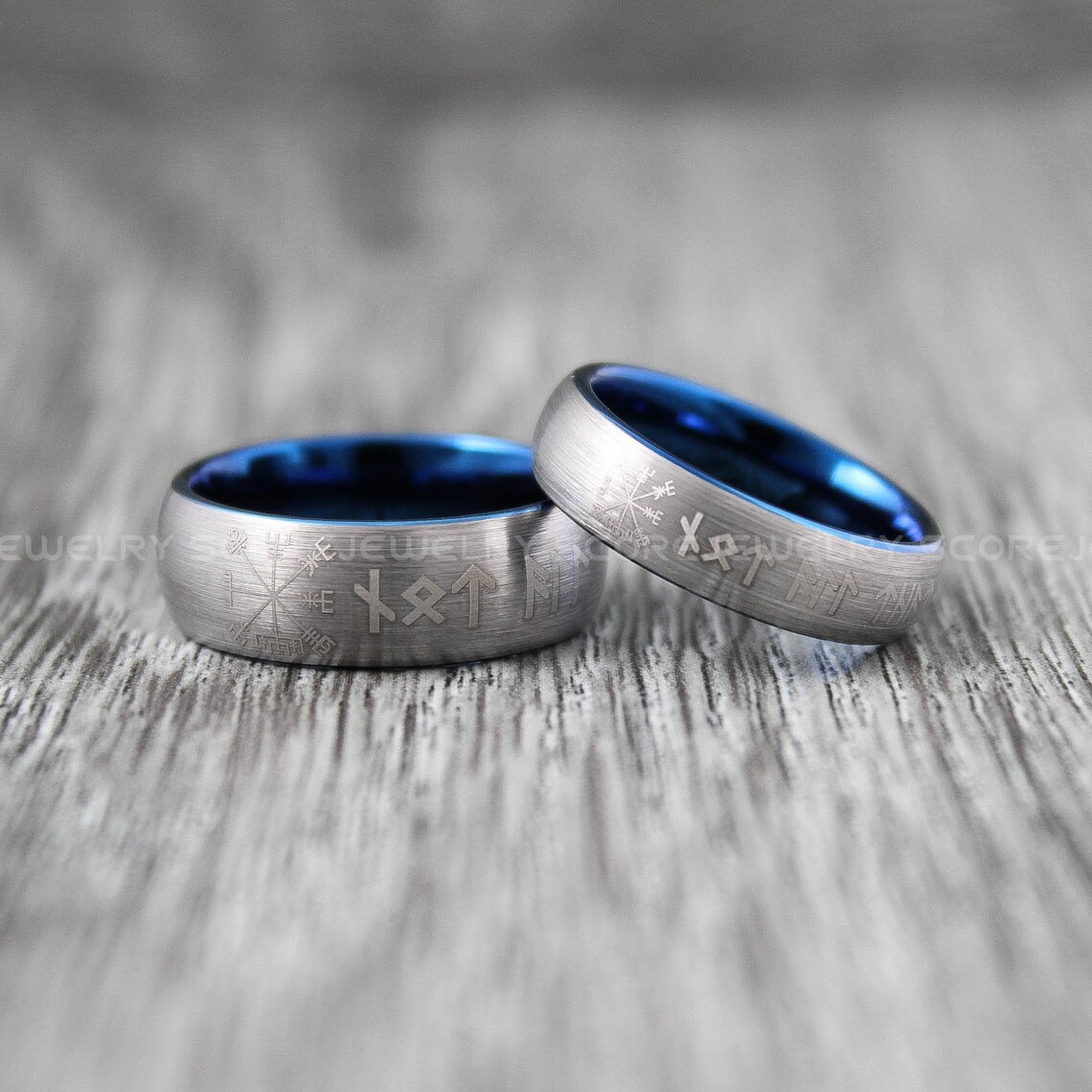 Viking Ring Couple Set Nordic Ring Norsemen Ring Nordic - Etsy