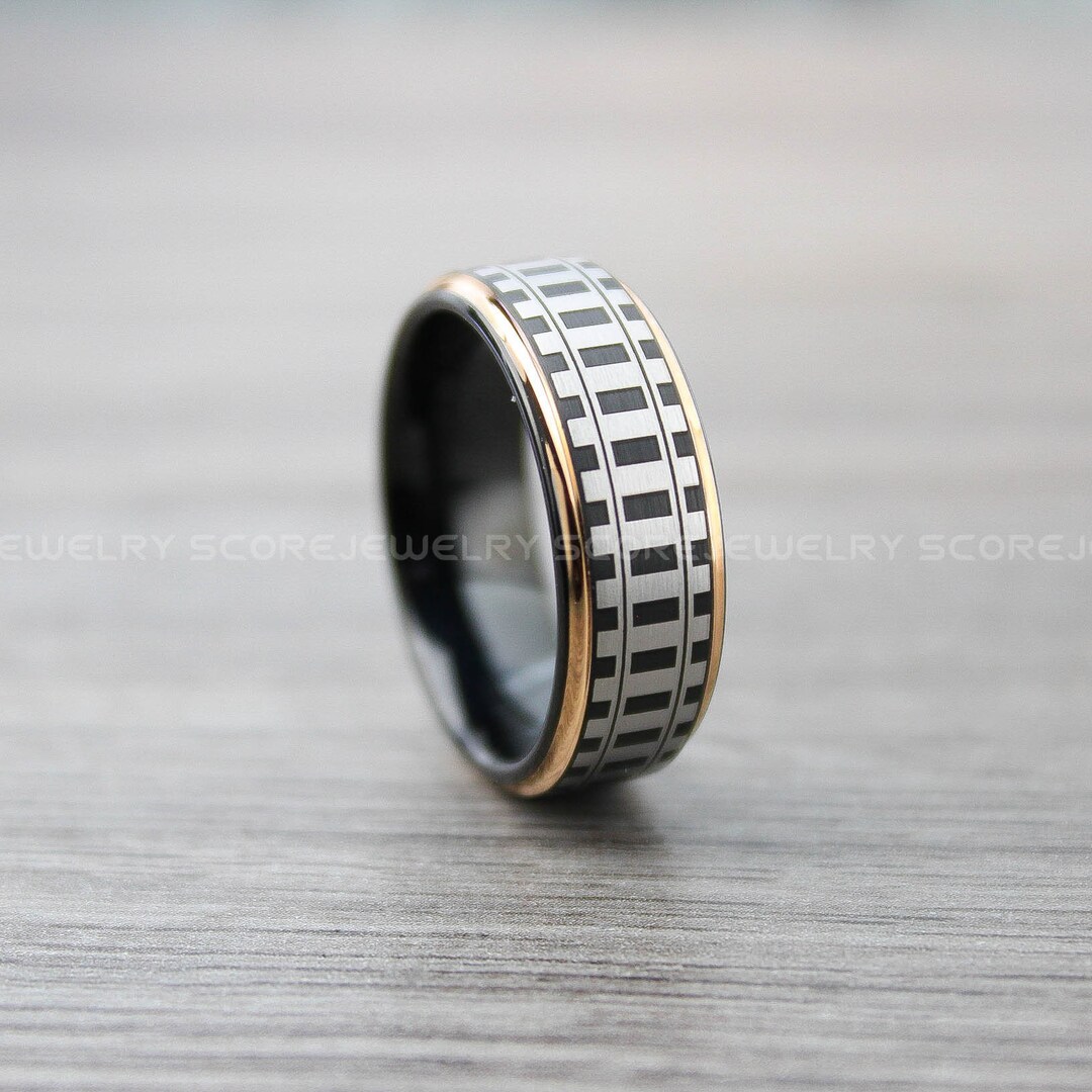 Railroad Ring, Railroad Wedding Band, Train Tracks Ring, Train Tracks ...